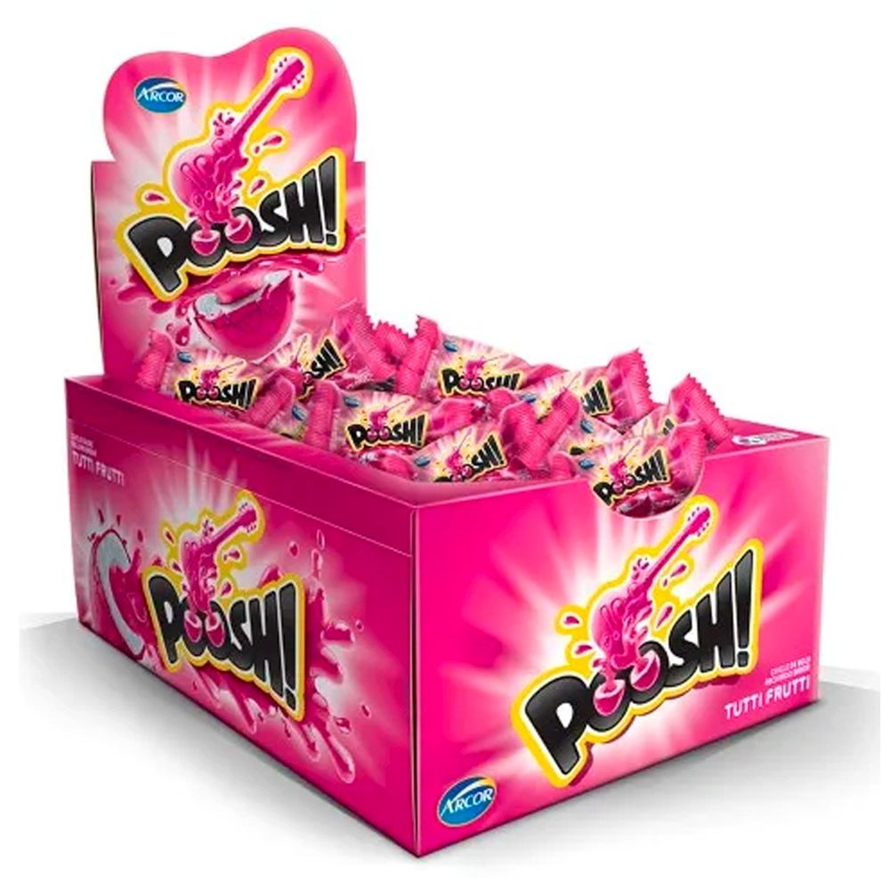 Chiclete Poosh Tutti Frutti 200g - maxfesta