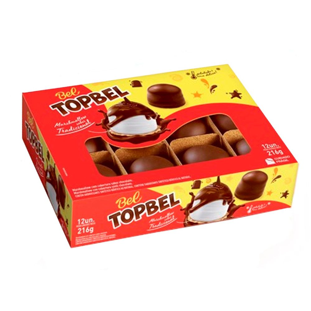 Top Bel Tradicional ao Leite 216g - maxfesta