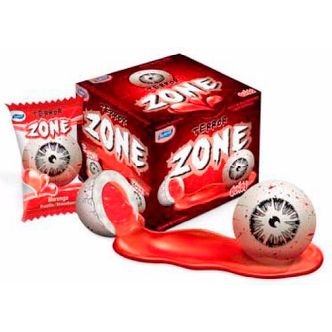 Chiclete Terror Zone Olhos 320g - maxfesta