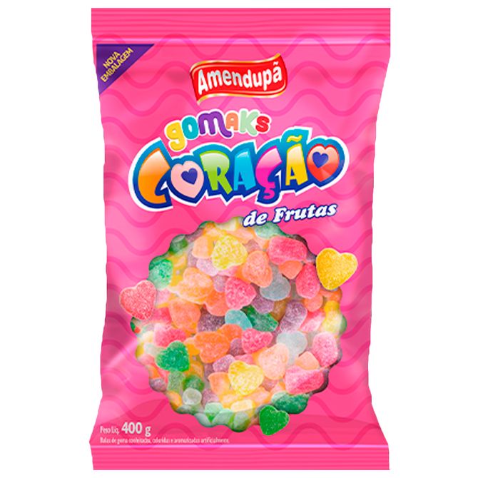 Gomaks Goma Coração 400g - maxfesta